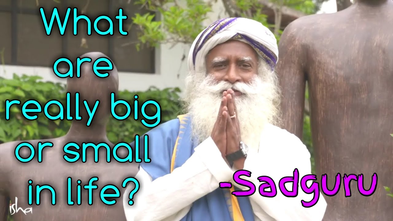 Sadguru on what is really important and what not? - YouTube