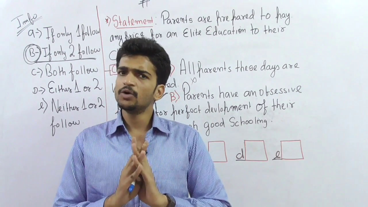 Reasoning; Statement And Assumption - YouTube