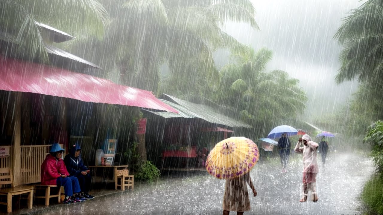 Heavy rain, strong winds hit the Remote riverside village | the ...
