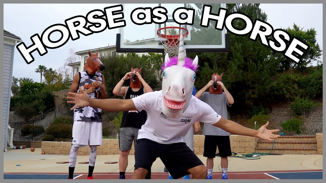 HORSES PLAY BASKETBALL!! 2 HYPE IRL BASKETBALL CHALLENGE - YouTube
