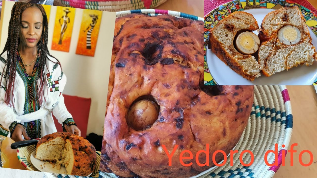 Doro wet difo dabo የዶሮ ወጥ ድፎ ዳቦ Ethiopian cuisine Äthiopische Küche ...
