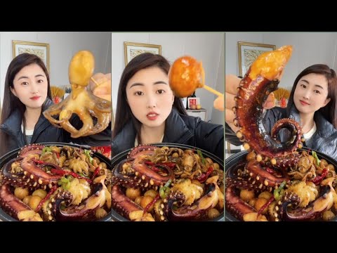 Food Cooking Seafood Squid Lobster And Shrimp Eating So Delicious Yummy
