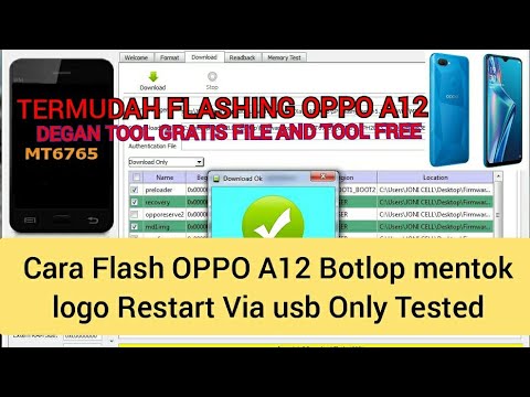 Cara Flash OPPO A12 via Sp Flash Tool - YouTube