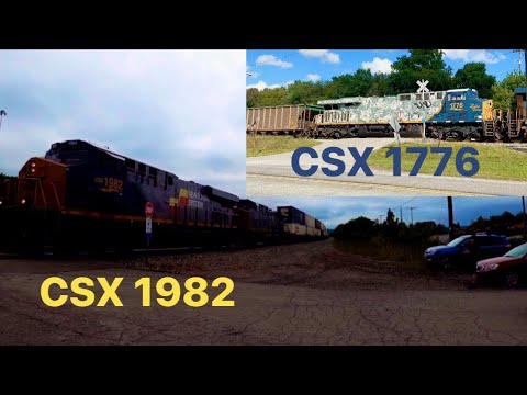 CSX 1982, CSX 1776, FRIENDLY CREWS AND MORE…. - YouTube