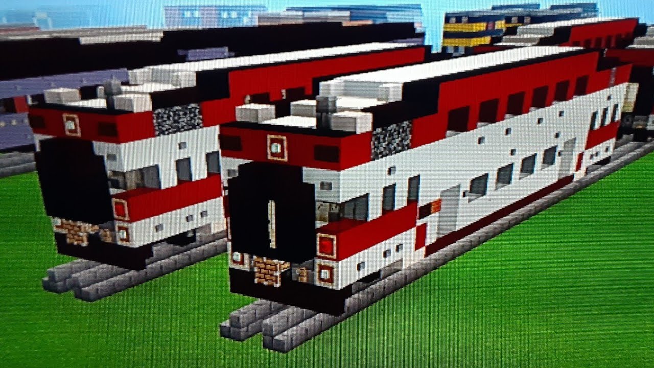 Minecraft Caltrain Bombardier Bi-Level Cab Car Tutorial - YouTube