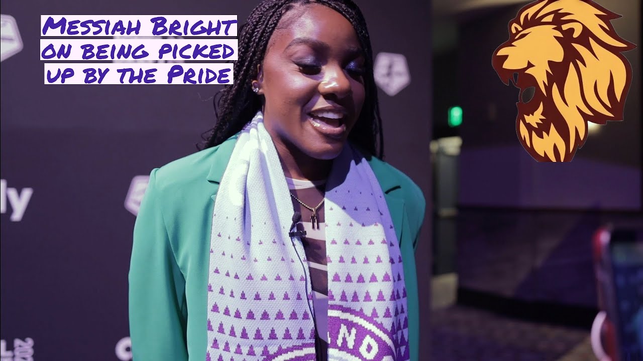 Messiah Bright on being drafted by the Pride - YouTube