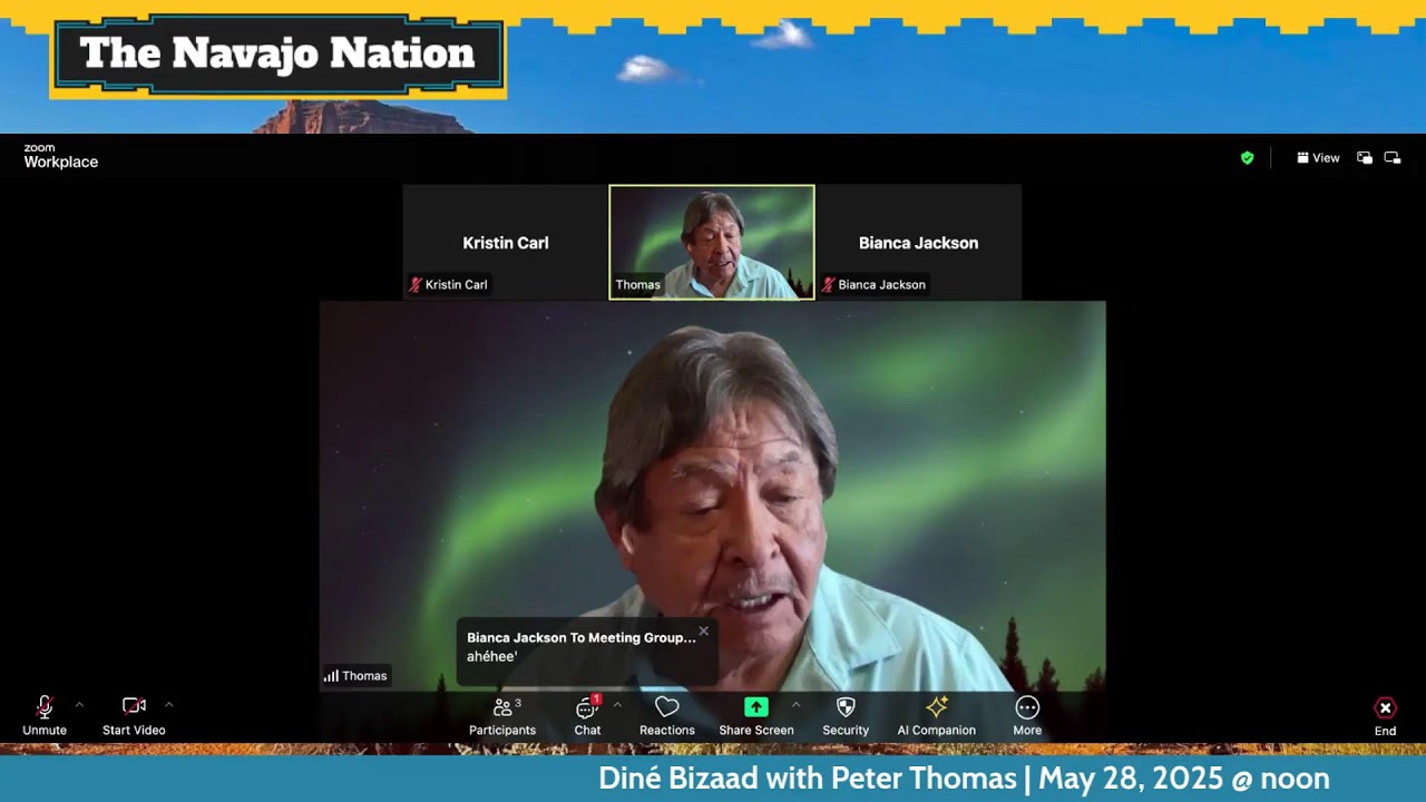 Diné Bizaad with Peter Thomas - YouTube