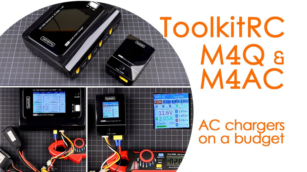 ToolkitRC M4Q & M4AC LiPo battery chargers on a budget - YouTube