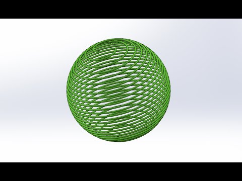 SOLIDWORKS How to create Spring ball 3D curve split convert entities ...