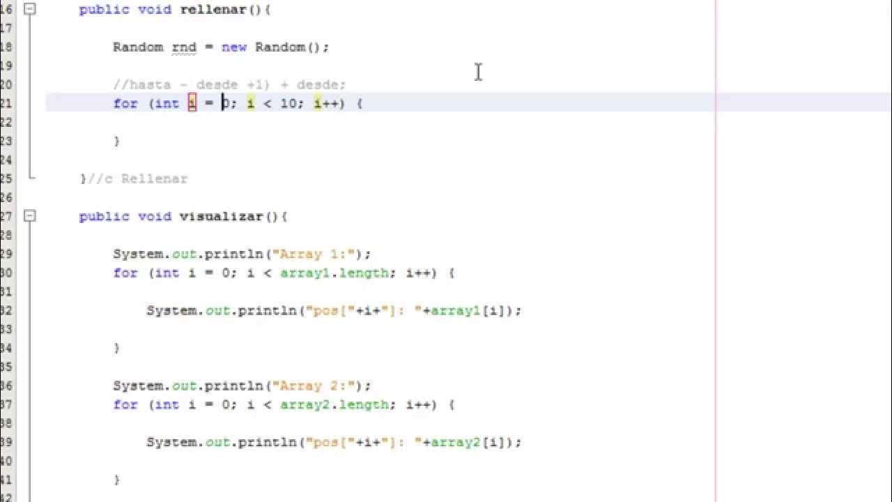 Ejercicio Fusion de dos Arrays ordenados (Método de la burbuja) - Java - YouTube