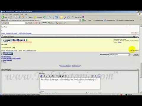 vBulletin - How to Remove & Add Posts - YouTube