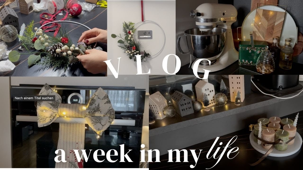 Wocheneinkauf, Weihnachtsdeko DIY, Slow living, Cozy Home, Haushalt Vlog mit Untertitel - YouTube