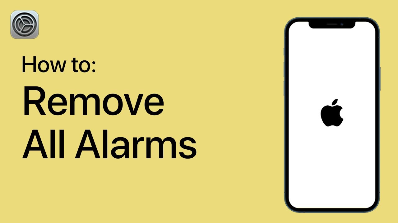 How to Remove All Alarms on Your iPhone - YouTube