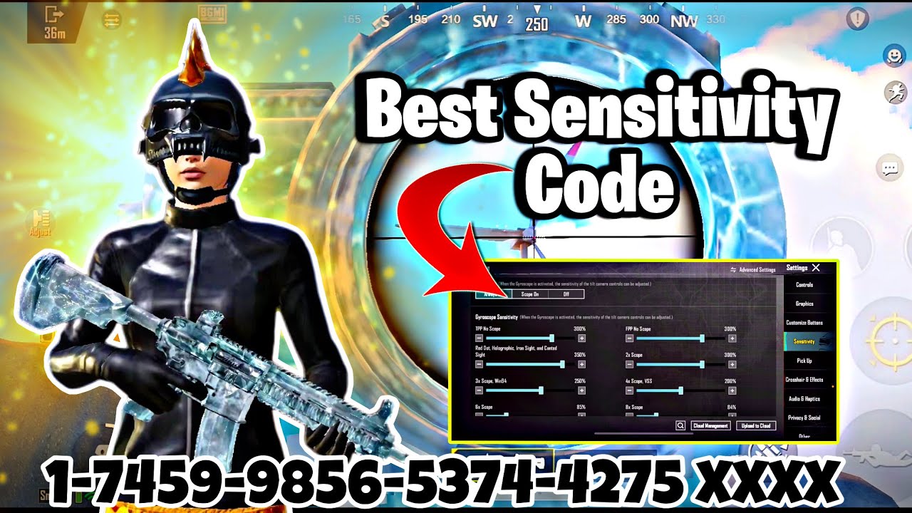 NEW UPDATE 3.6.0 !! BEST SENSITIVITY CODE BGMI SENSITIVITY SETTINGS PUBG MOBILE/BGMI IOS AND ...