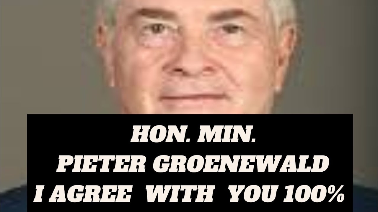 MIN. PIETER GROENEWALD; SOUTH AFRICANS ARE LUVING IN A BROKEN COUNTRY # ...