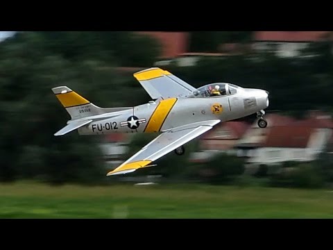 RC Turbine Jet F-86 , Havelberg Germany 12.07.2014 *HD* - YouTube