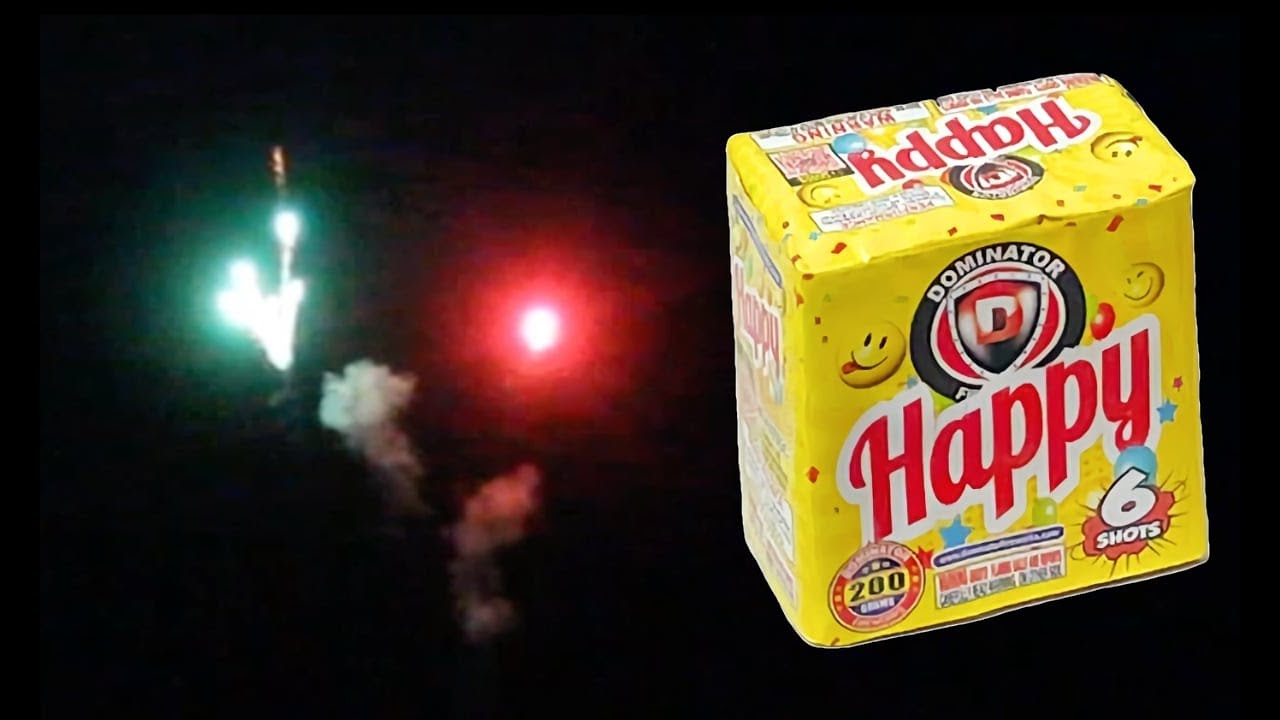 Happy 6 Shot - Dominator Fireworks - YouTube
