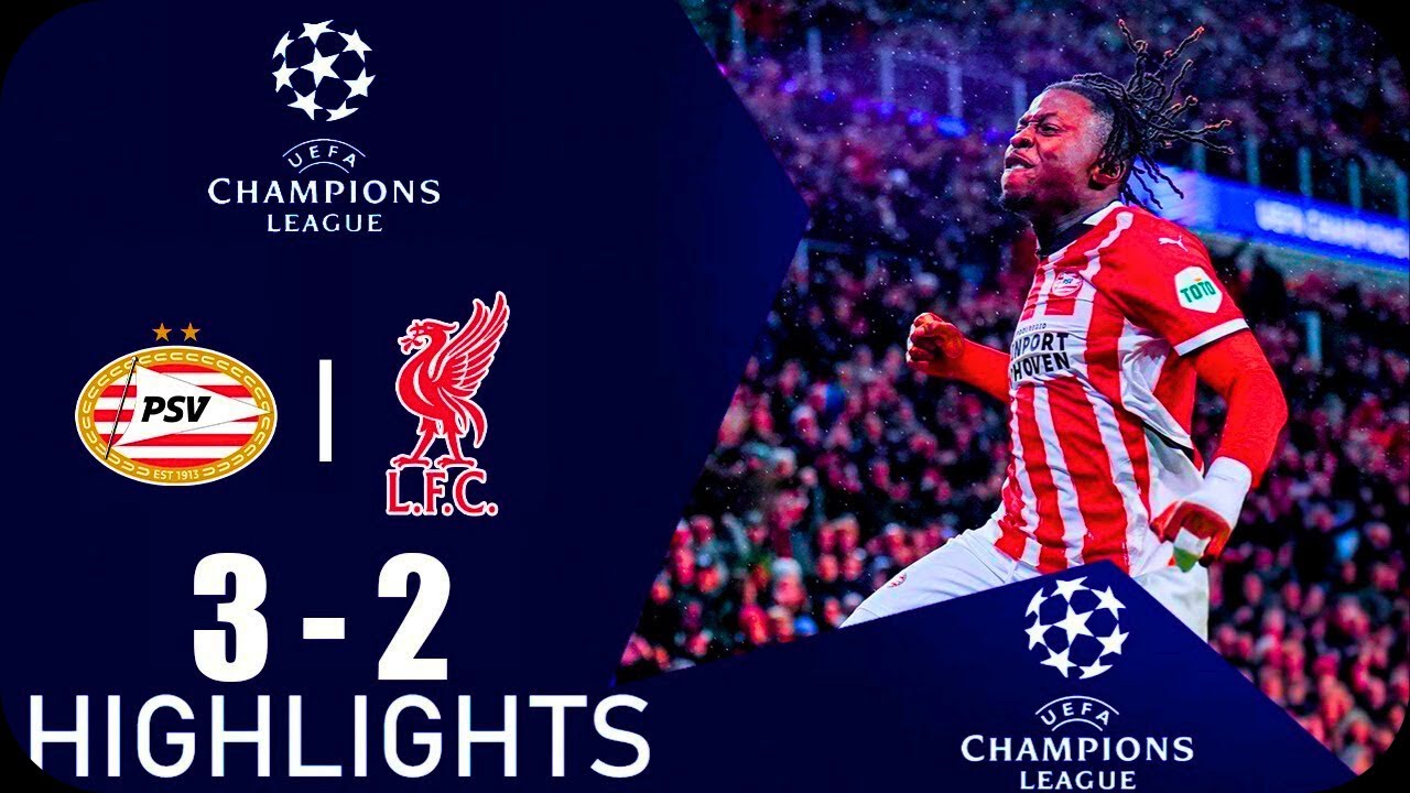 PSV Eindhoven vs Liverpool 3-2 Resumen | Liga de Campeones de la UEFA ...
