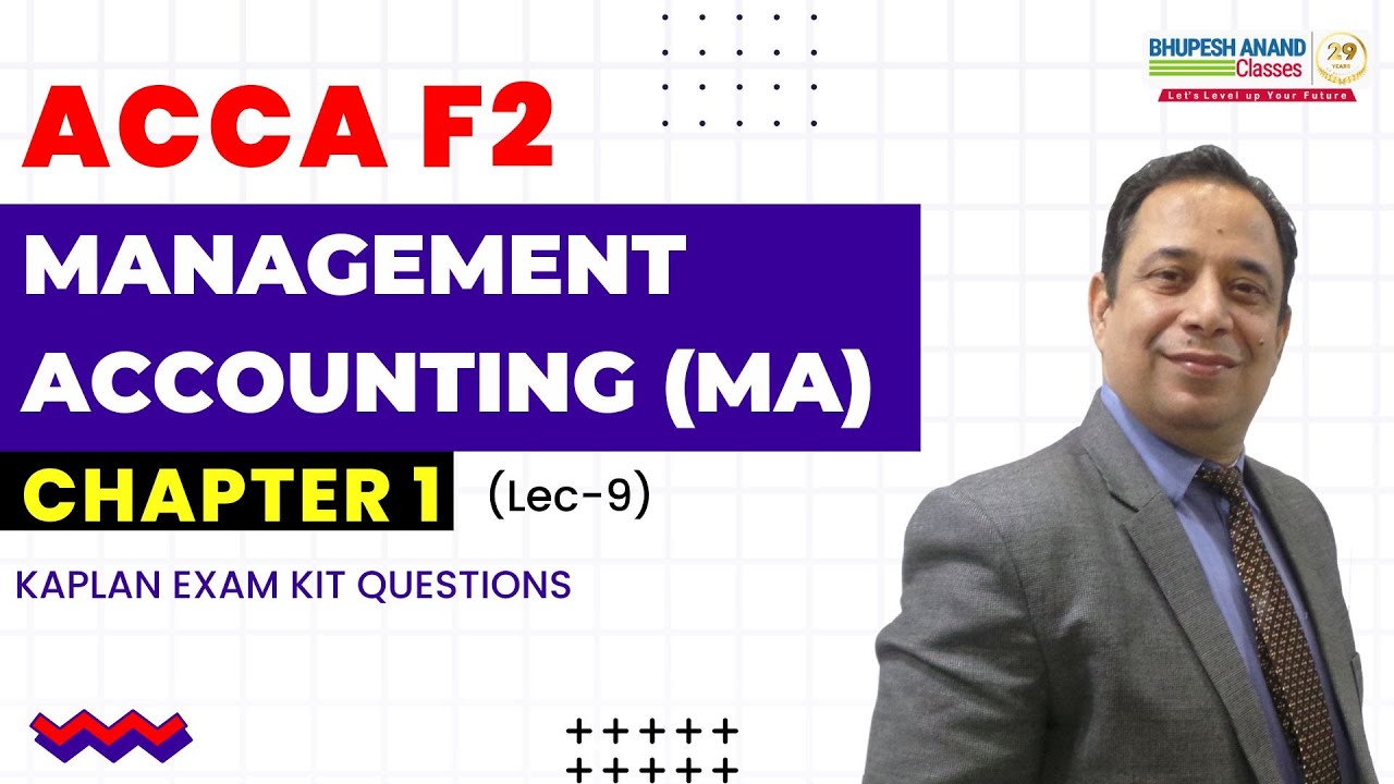 ACCA MA | Chapter 1 Accounting for management | Kaplan Exam Kit ...