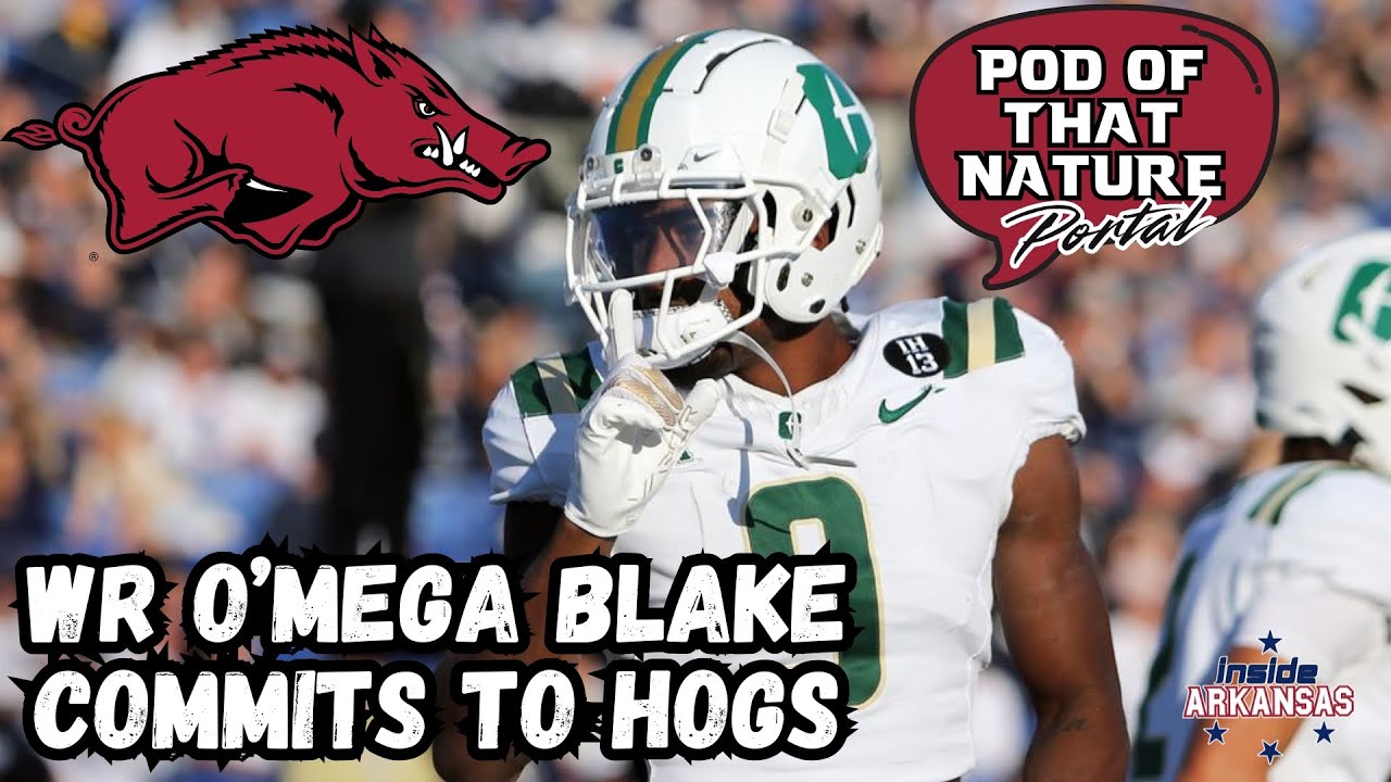 WR O'MEGA BLAKE COMMITS TO THE HOGS! - YouTube