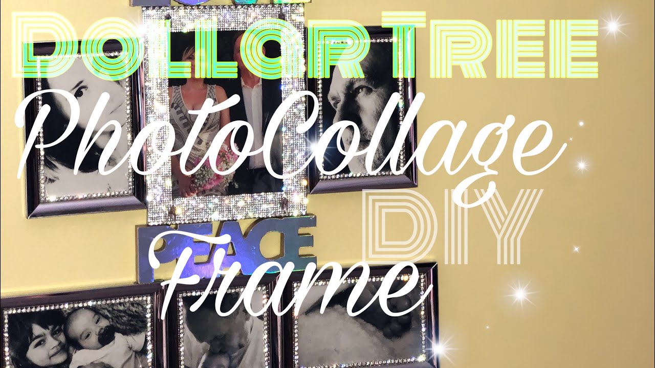 How to Make Photo Collage Frame DIY Home Decor Ideas/ Dollar Tree - YouTube
