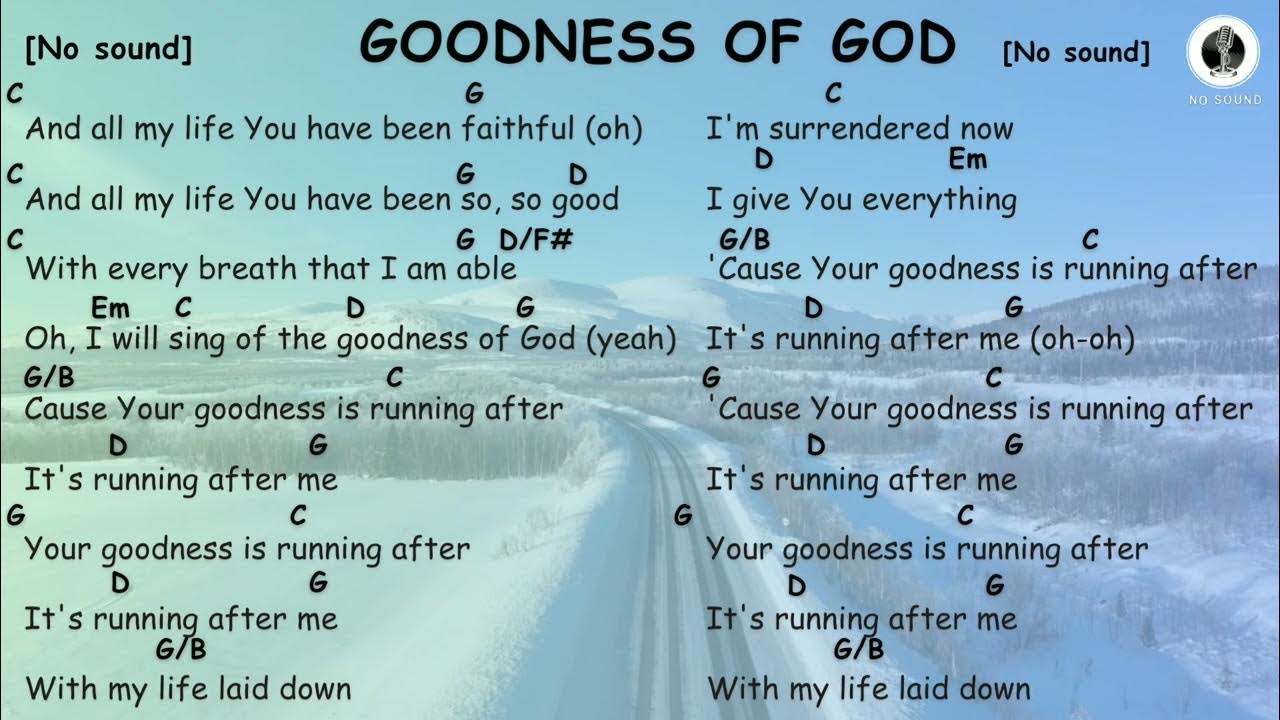 Goodness of God. Lyrics and chords - YouTube