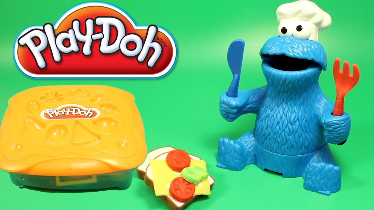 DibusYmas Play-Doh Tupper Sandwich playset Cookie Monster chef by ...