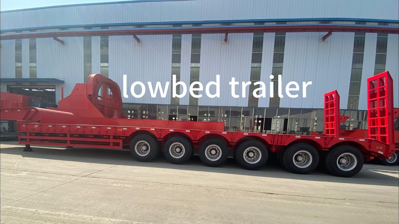 Lowbed trailers are commonly used in construction, mining and heavy ...