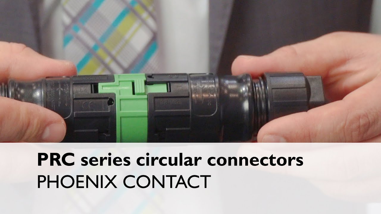PRC series circular connectors - YouTube