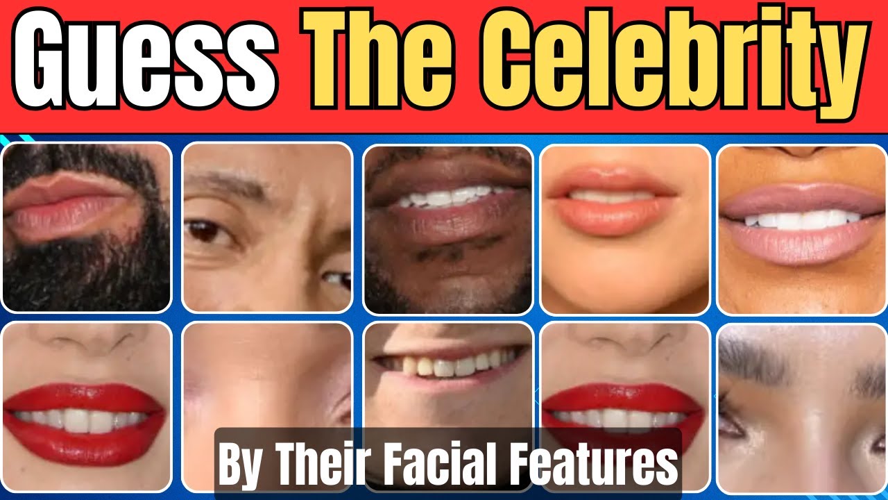 Can You Guess The Celebrity In 3 Seconds From Their Facial Features ...
