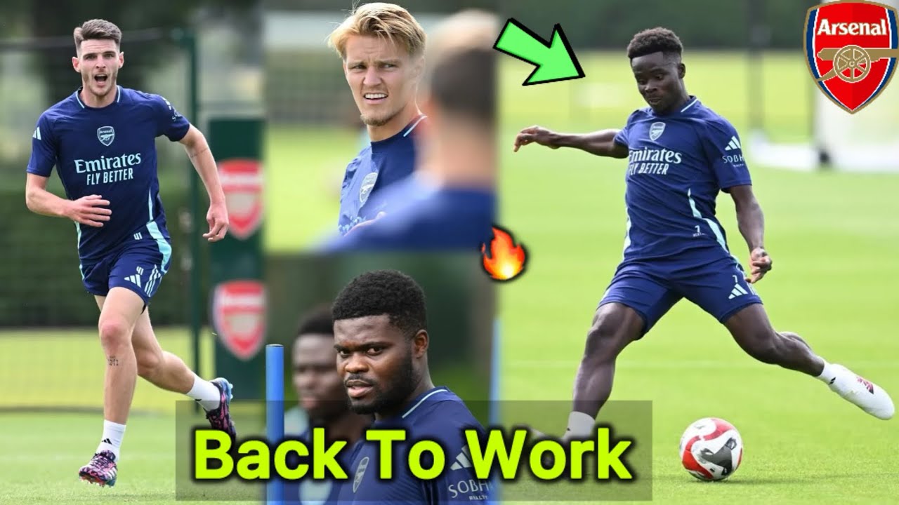INSIDE TRAINING | Saka Back in Training with Arsenal Full team ...