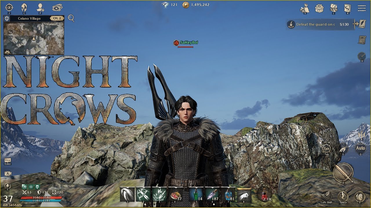 PERJALANAN MENUJU LEVEL 38 SPEARMAN SAKEY BOI! | Night Crows #GAMEPLAY ...