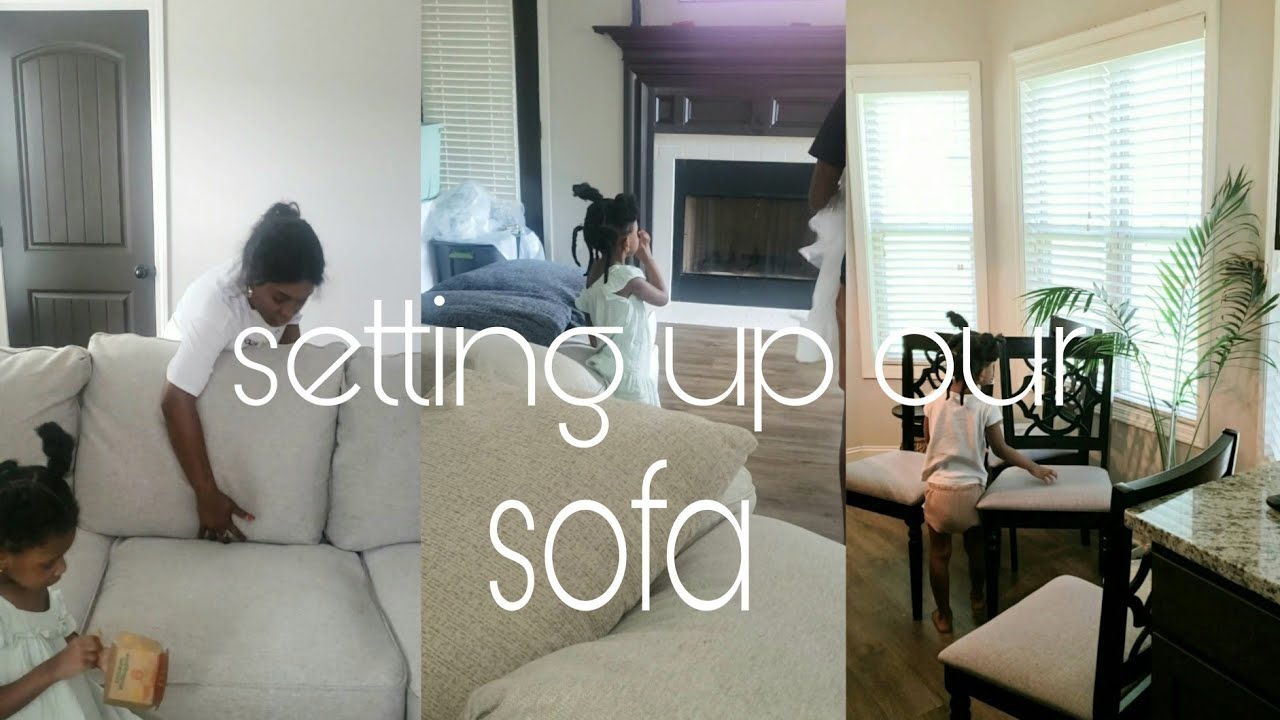 Productive Saturday | setting up our sofa // tidying up - YouTube
