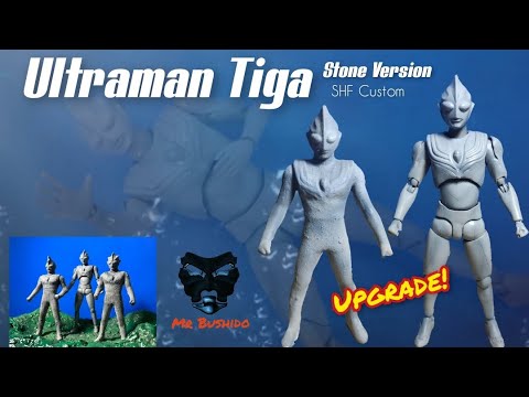 SHF Ultraman Tiga Stone Version (Custom Build by Sofubi Ultraman Tiga & Bodykun) - YouTube