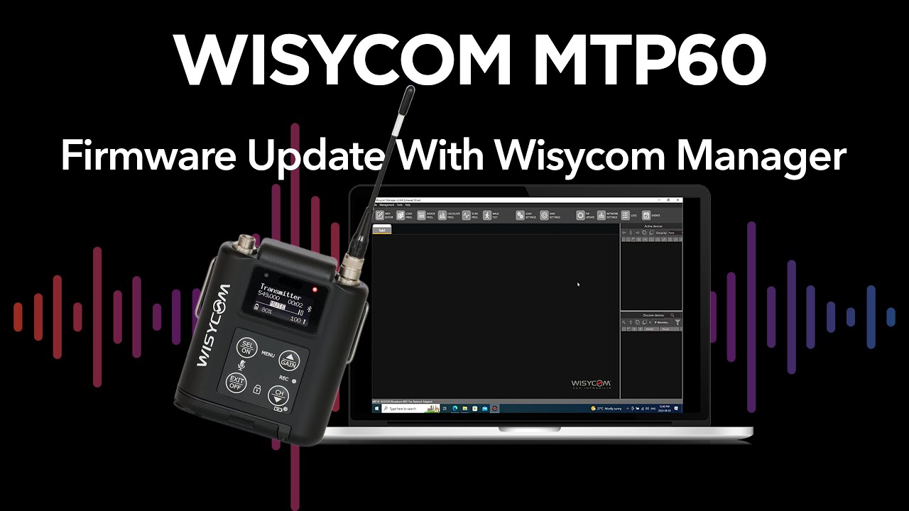 Updating the Wisycom MTP60 to Firmware 2.00 with Wisycom Manager – Wisycom Rentals Canada - YouTube