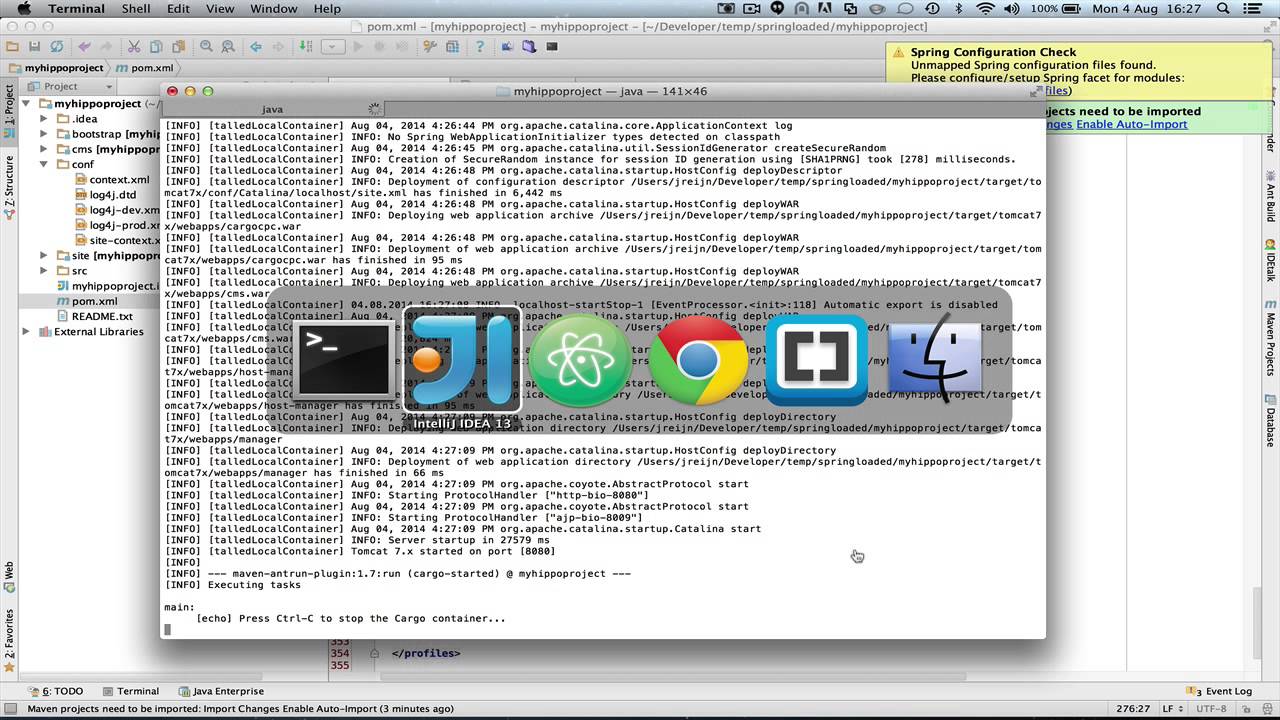 Speeding up Hippo CMS project development with Spring Loaded - YouTube