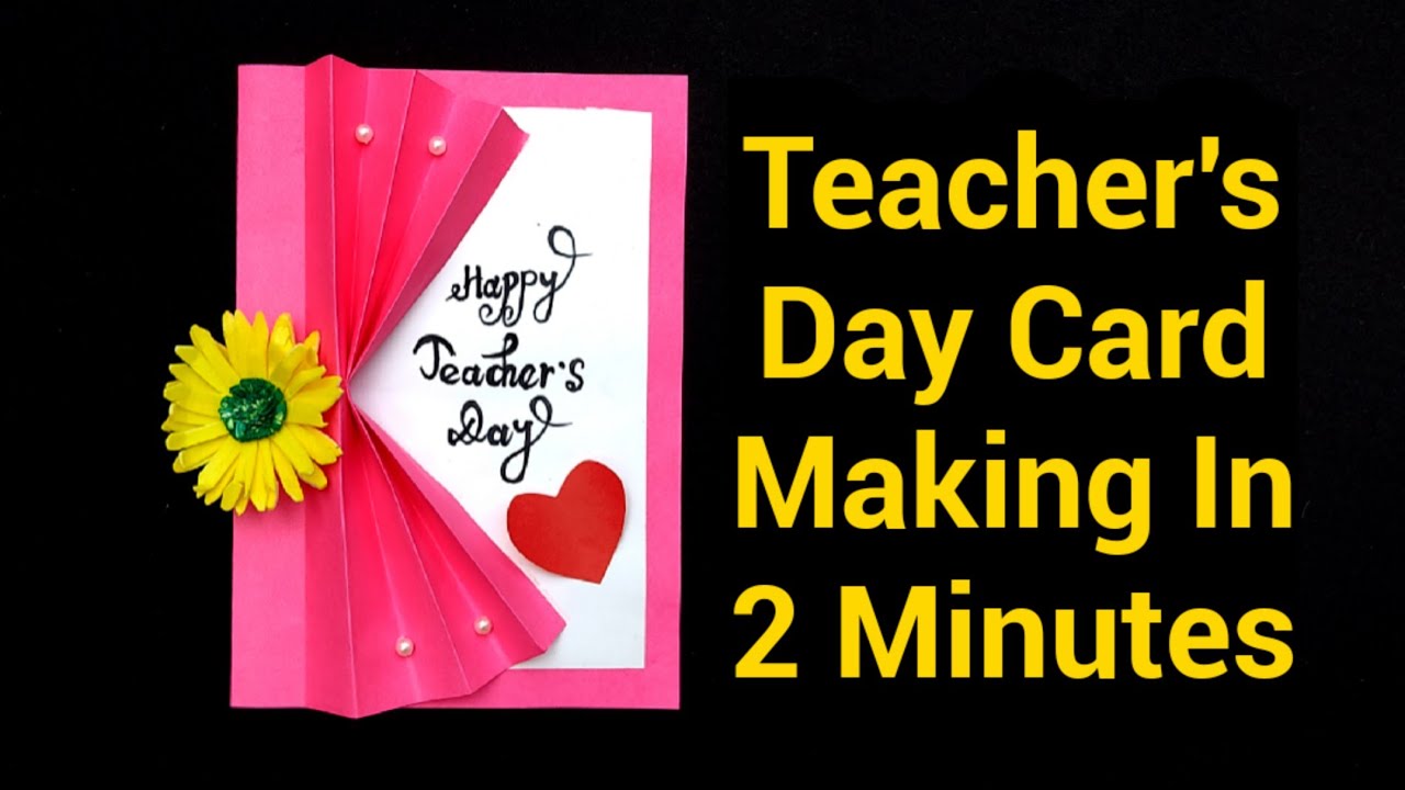 Easy and Beautiful Card For Teacher's Day / Card Making / Paper Cutting ...