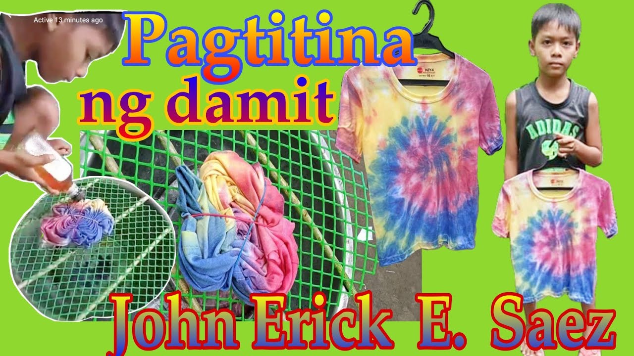 pagtitina ng damit na may desinsyo - YouTube