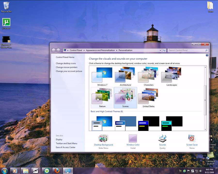 Windows 7 - Changing To A Solid Color Background - YouTube