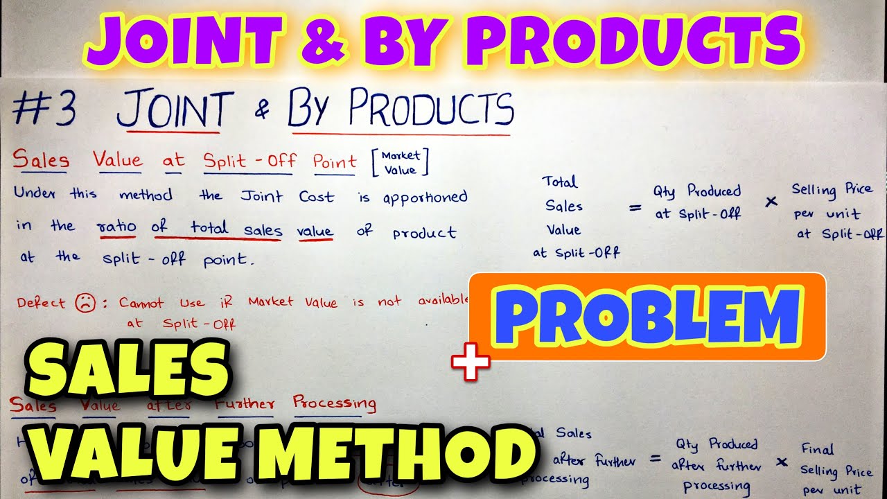 #3 Joint and By Product - Sales Value Method - Problem 3 - By Saheb ...