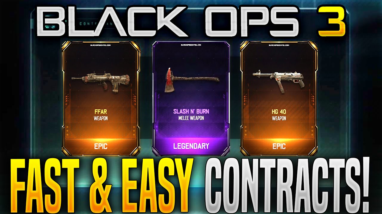 "NEW WEAPONS FAST" - COMPLETE CONTRACTS FAST IN BO3 - BO3 Contracts ...
