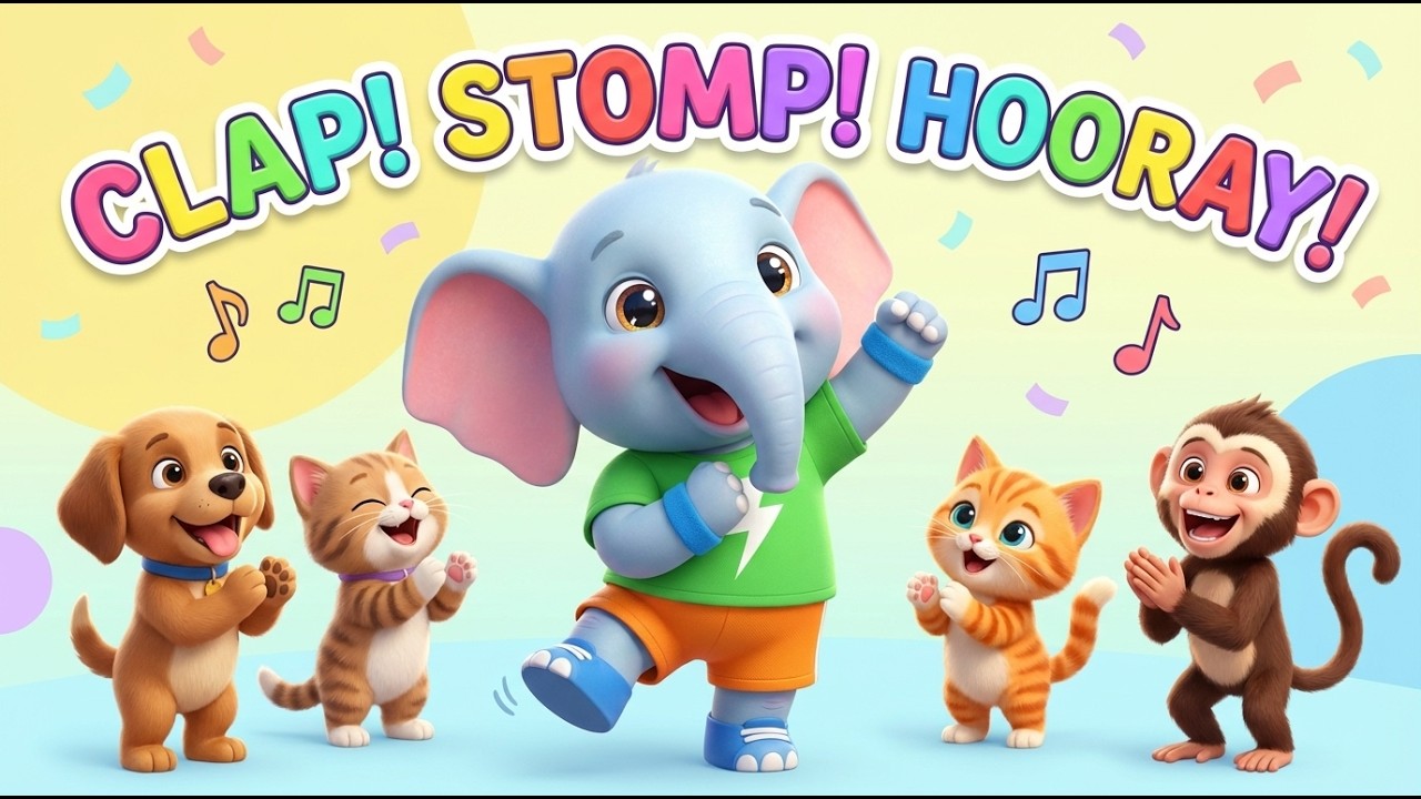 If You’re Happy and You Know It 🎵 | Kids Sing Along with Eli Elephant 🐘 ...