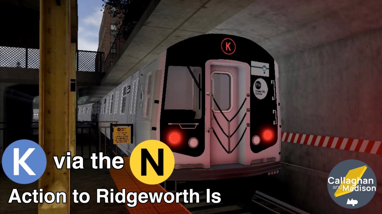 PTA Subway | K Train Action to Ridgeworth Island - YouTube