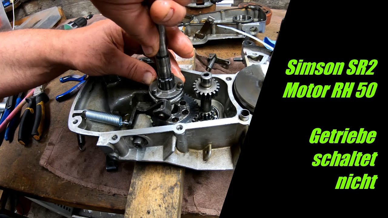 Simson SR2 | Katastrophe | Getriebe schaltet nicht | Motor RH50 # ...