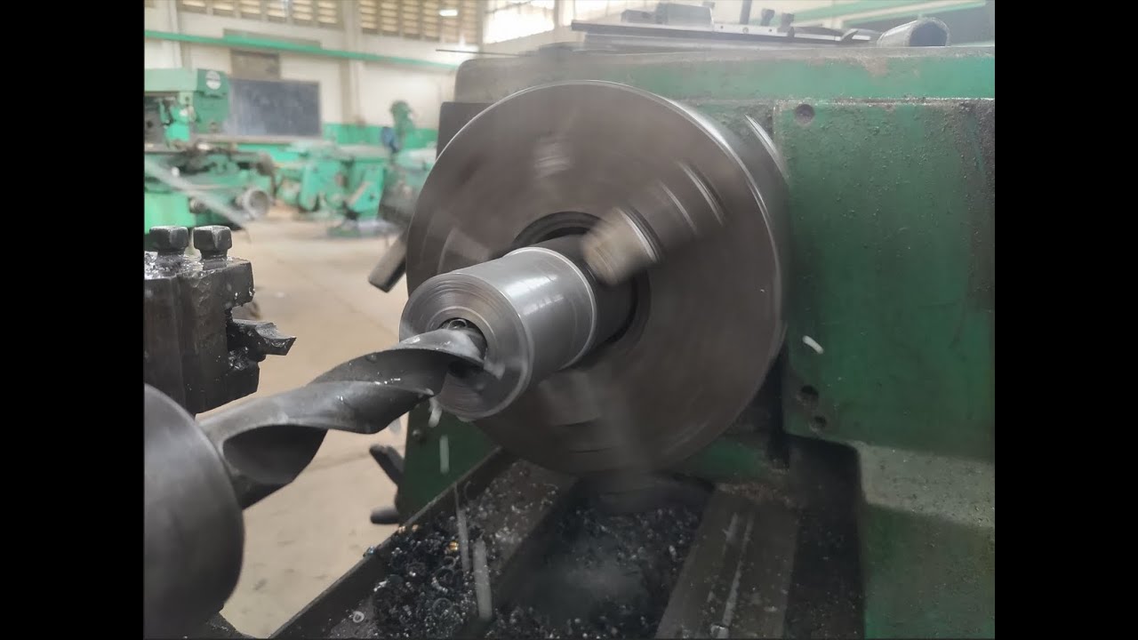 part 2: How to do facing and drilling by using lathe machine. - YouTube