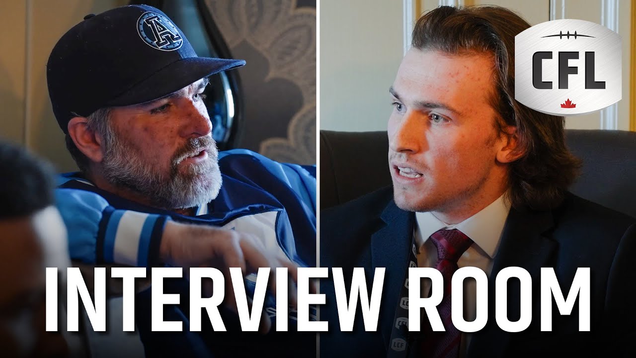 CFL Interview Room: Daniel Bell Meets the Toronto Argonauts - YouTube