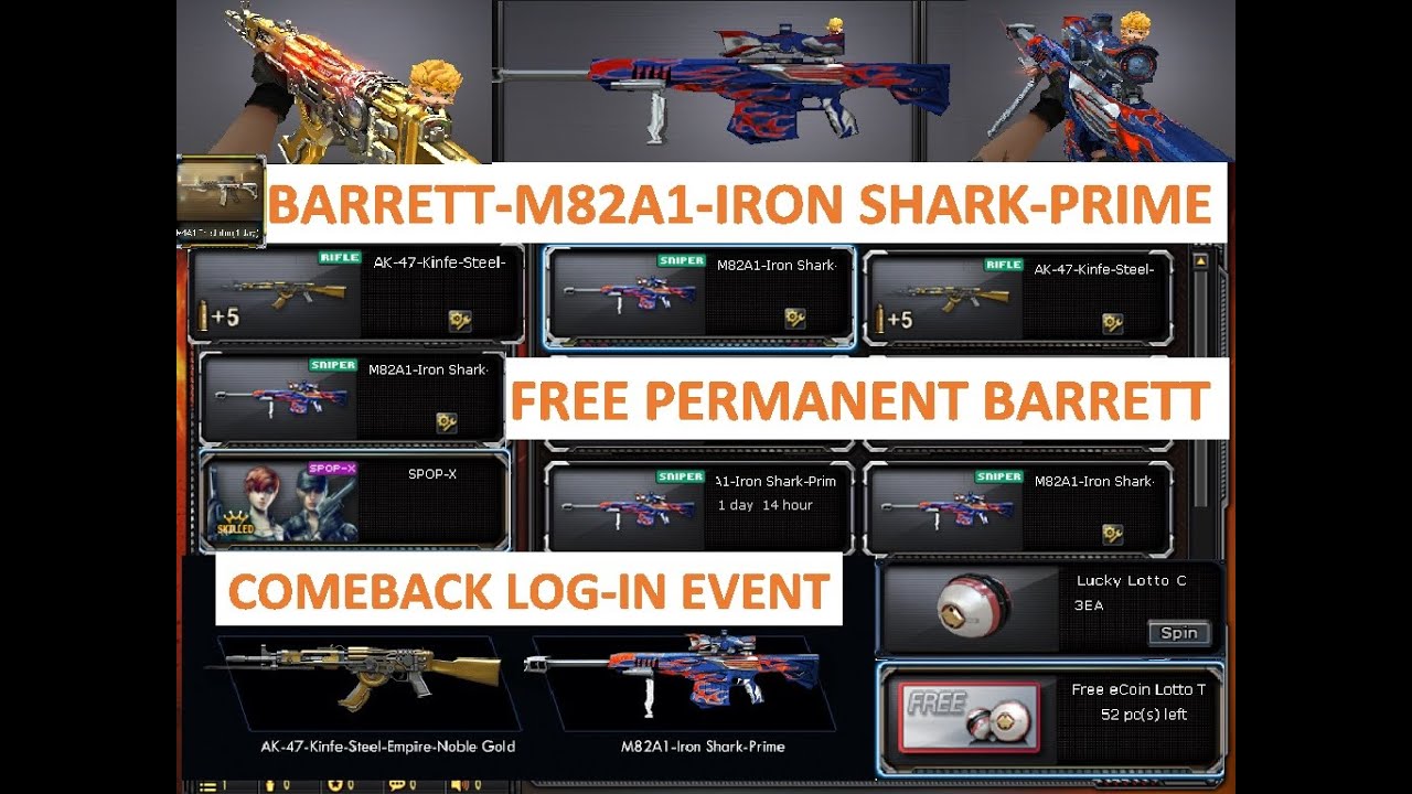 GETTING A PERMANENT BARRETT-IRON SHARK-PRIME IN CROSSFIRE PH - YouTube