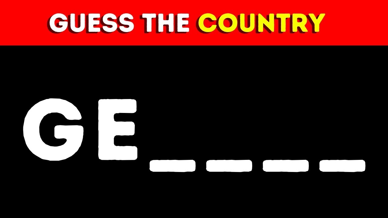 Guess The Countries By First 2 Letters | Country Quiz Revealed! - YouTube