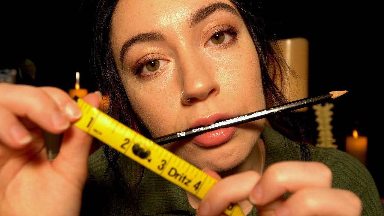 ASMR | DELICATE Face Tracing & Measuring 💕 Up CLOSE Personal Attention ...