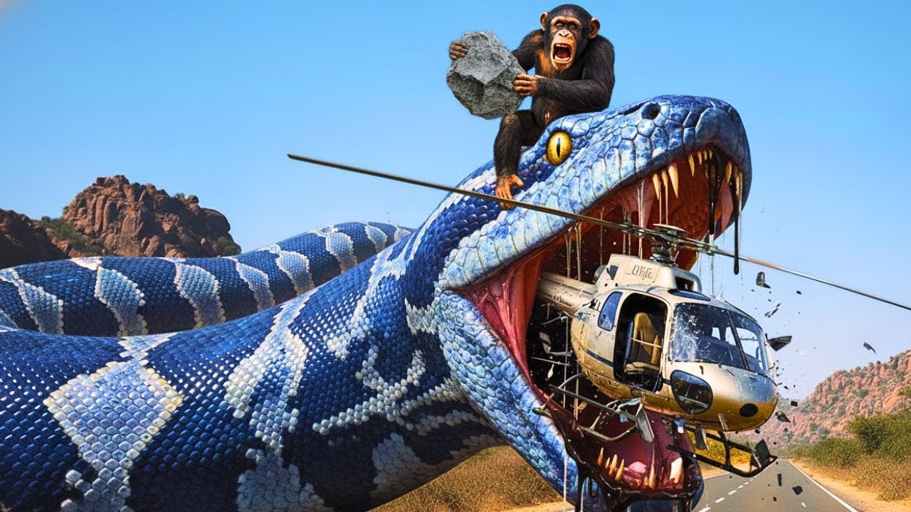 Seconds From Suffocation: How a Chimpanzee Was Saved From a Huge Python ...